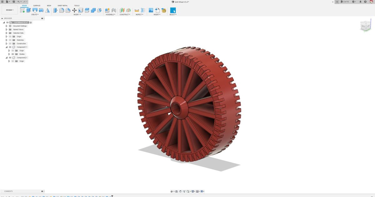 Wheel - 7" (17.78 cm) by Christianb2 | Download free STL model ...