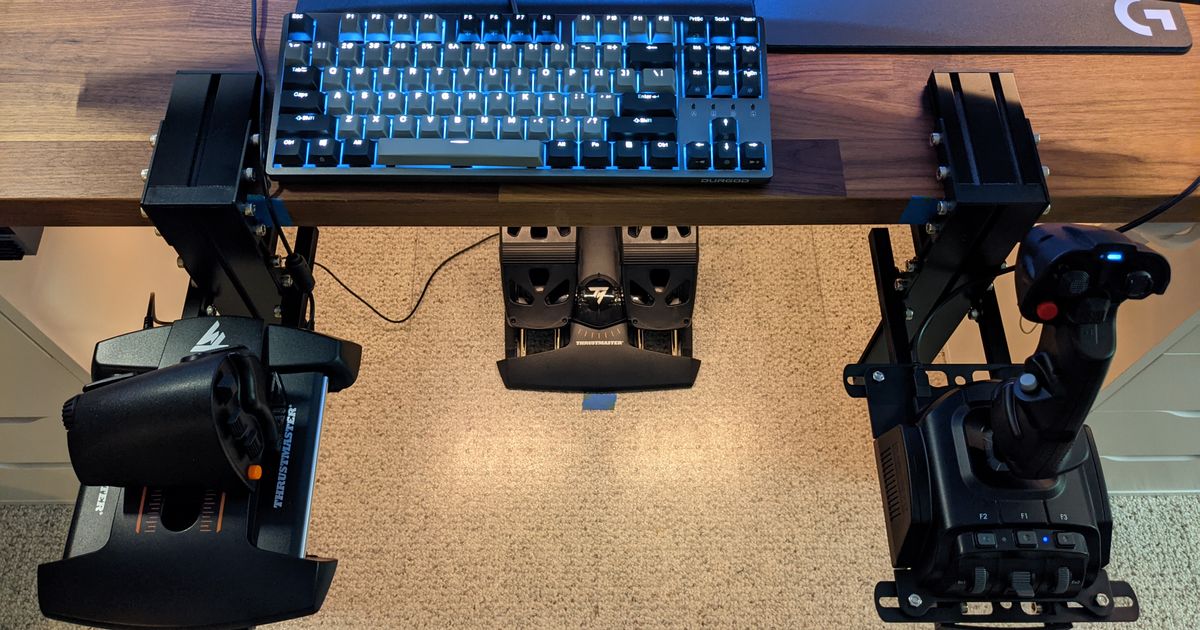 VKB Gladiator NXT J-Pein HOTAS Desk Mount by saabotage900 | Download ...