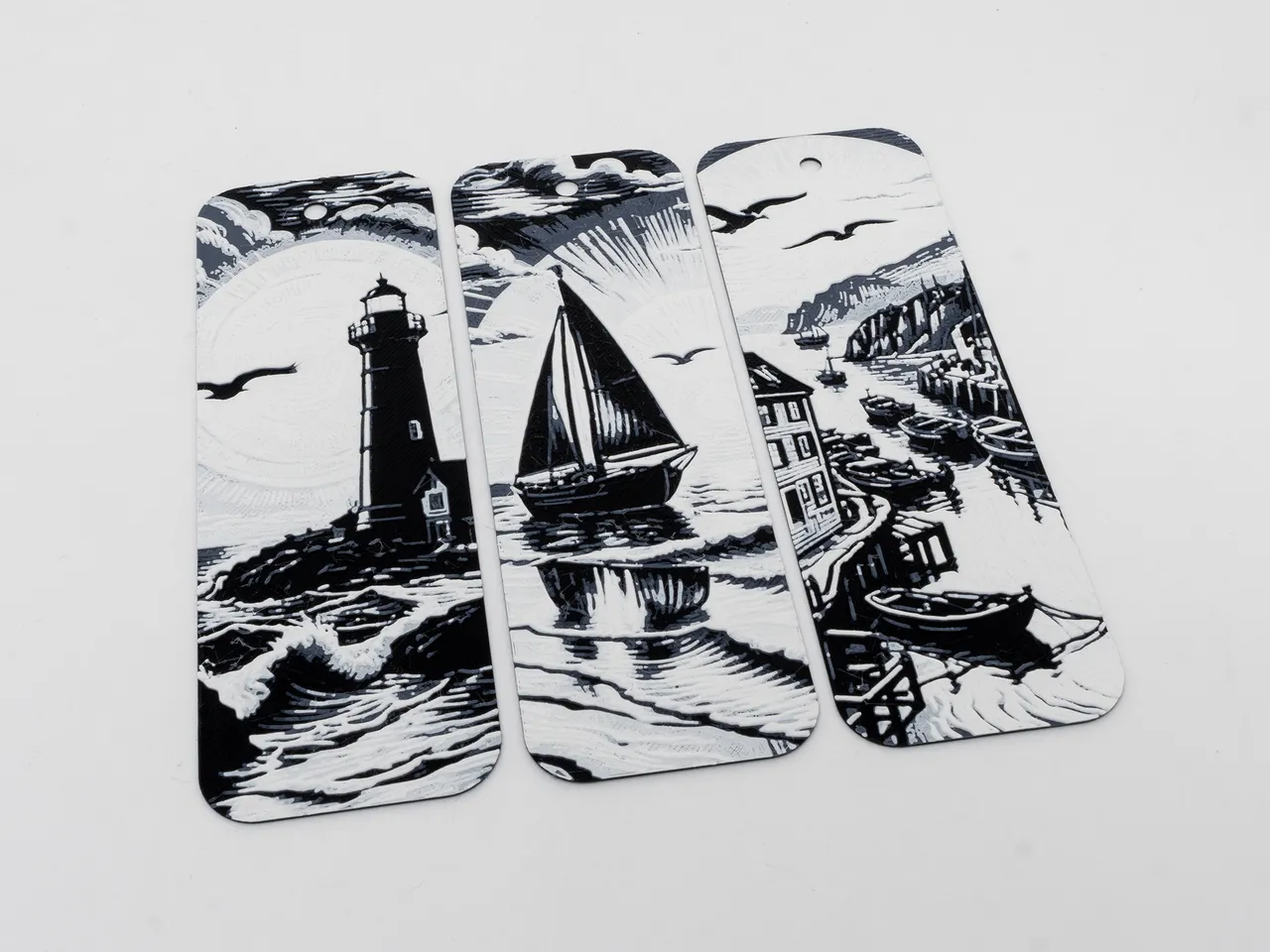 Coastal Village Bookmarks by Bamingo Design | Download free STL model ...