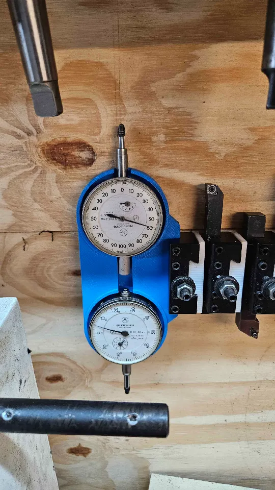 Dual Dial Indicator Lathe Tool Post Mount by Biasedopinion | Download ...