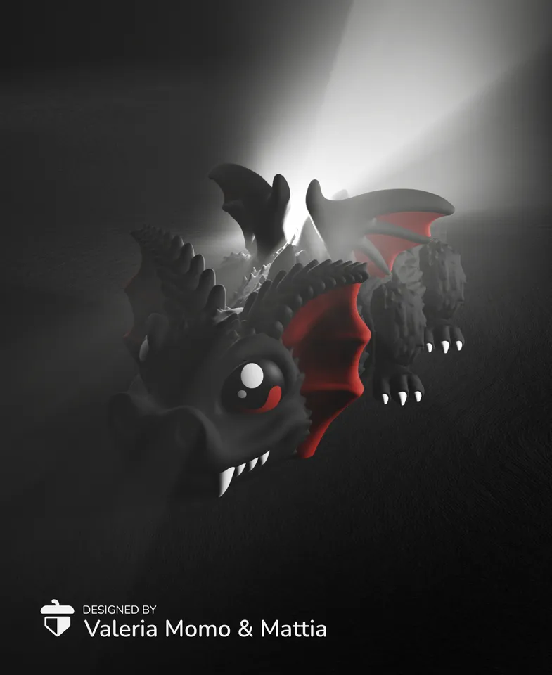 Articulated Bat Dragon by Valeria Momo & Mattia | Download free STL ...