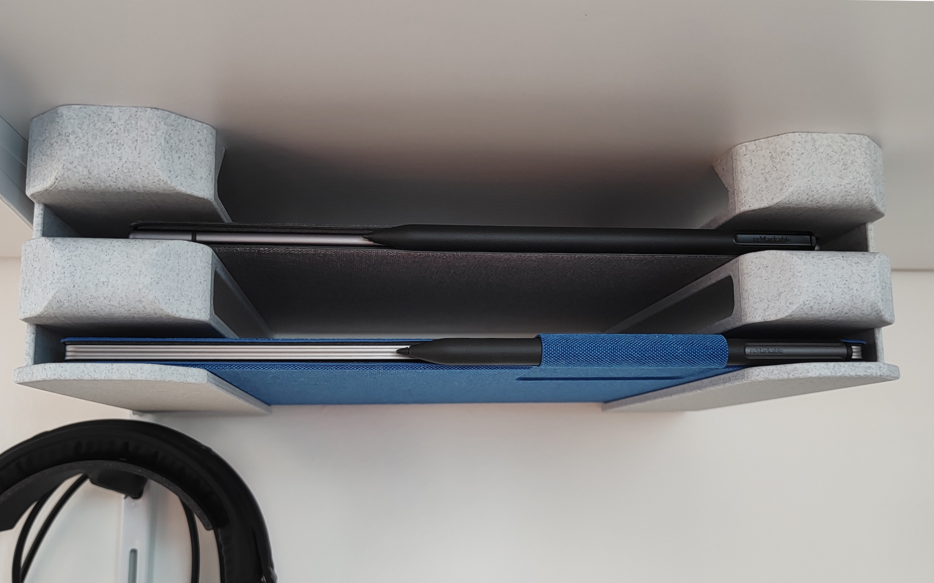 Dual Remarkable tablet shelf by wavexx | Download free STL model ...