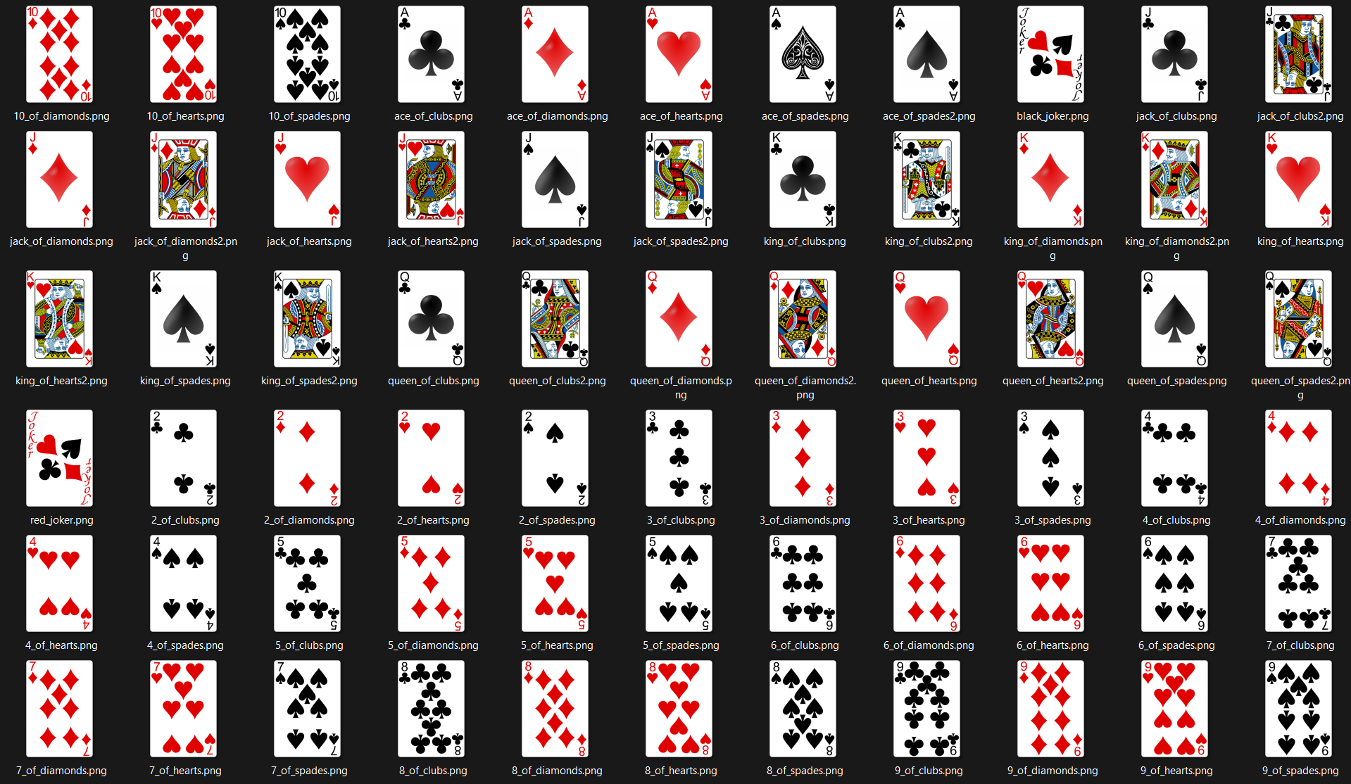 Classic playing cards full deck 54 with options by Lief Erikson ...
