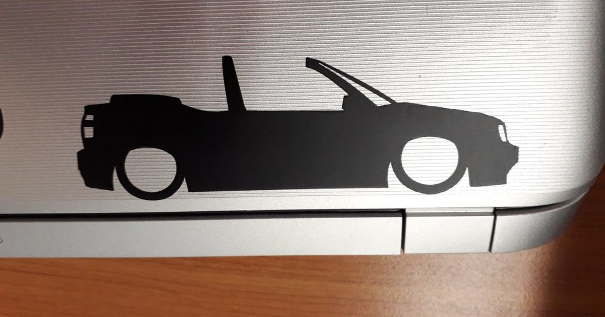 VW Golf mk3 convertible sideview by Arie Kanarie | Download free STL ...