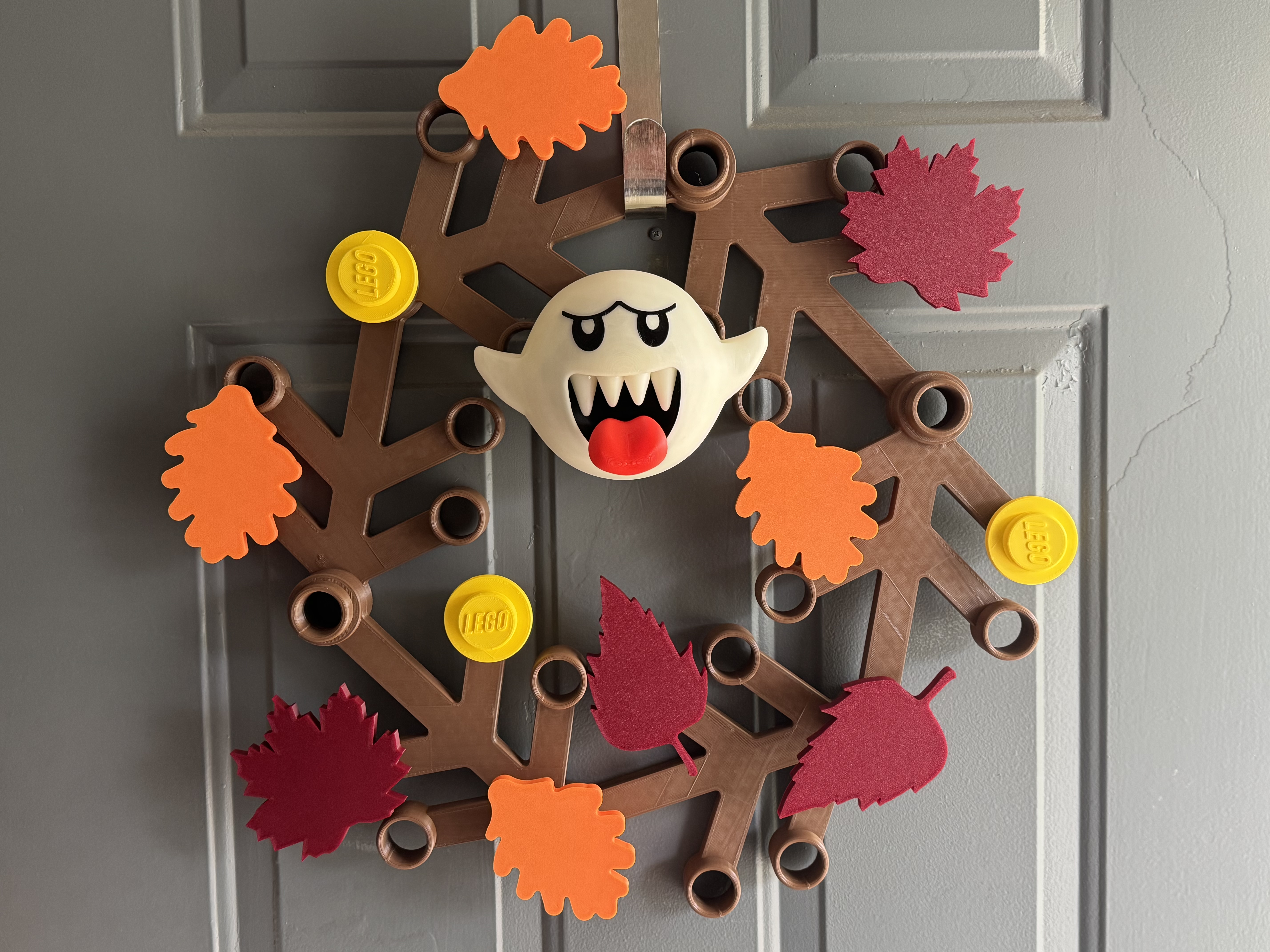 Lego Wreath Boo! by LoxBobbin | Download free STL model | Printables.com