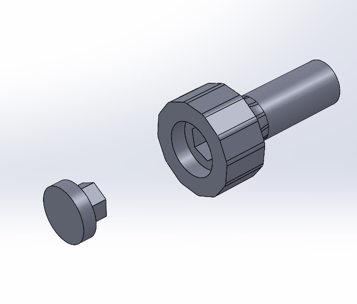 Knob for M4 hexagon with cap by Anel Salčin | Download free STL model ...