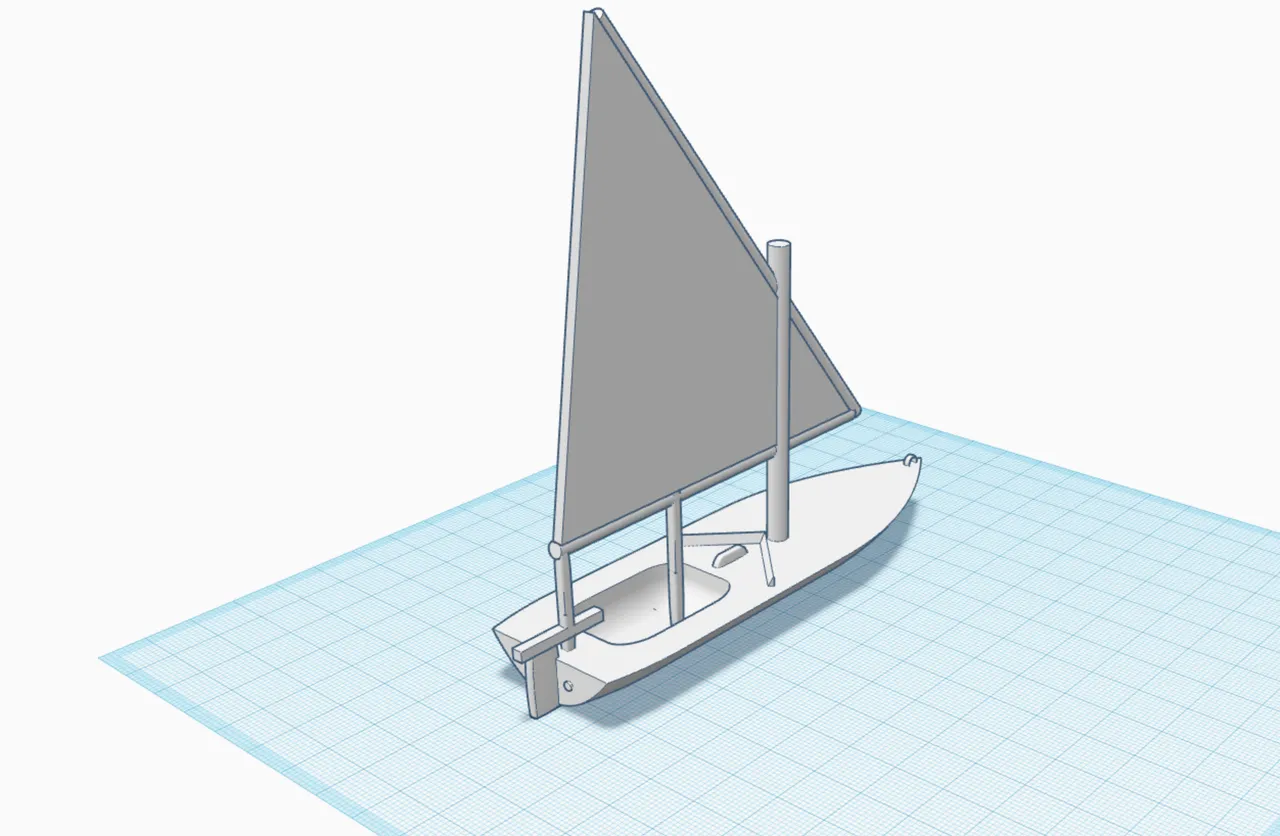 Sunfish Sailboat by AEJ 3D printing | Download free STL model ...