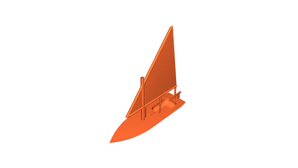 Sunfish Sailboat by AEJ 3D printing | Download free STL model ...