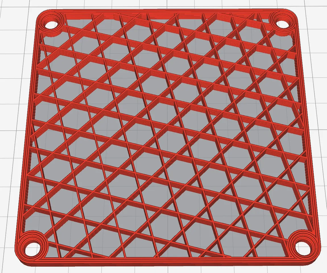 92mm Fan grill by FireTime | Download free STL model | Printables.com
