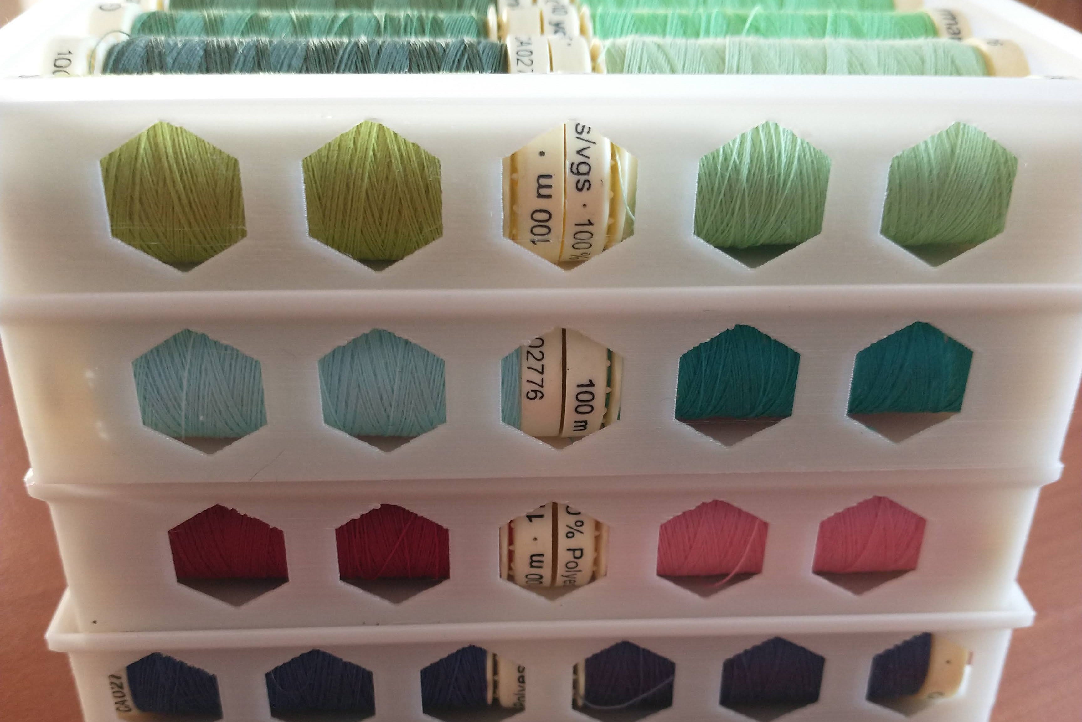Stackable Spool Box for Gütermann Thread Spools by ceres | Download ...
