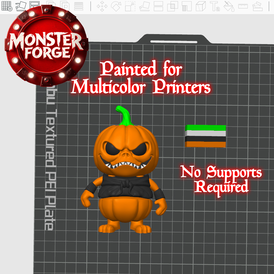 Jack menace / Evil Pumpkin by Monster Forge | Download free STL model ...
