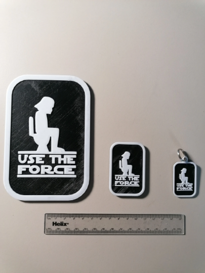 Use the Force Wall Sign and Keyring by Wake and Make | Download free ...