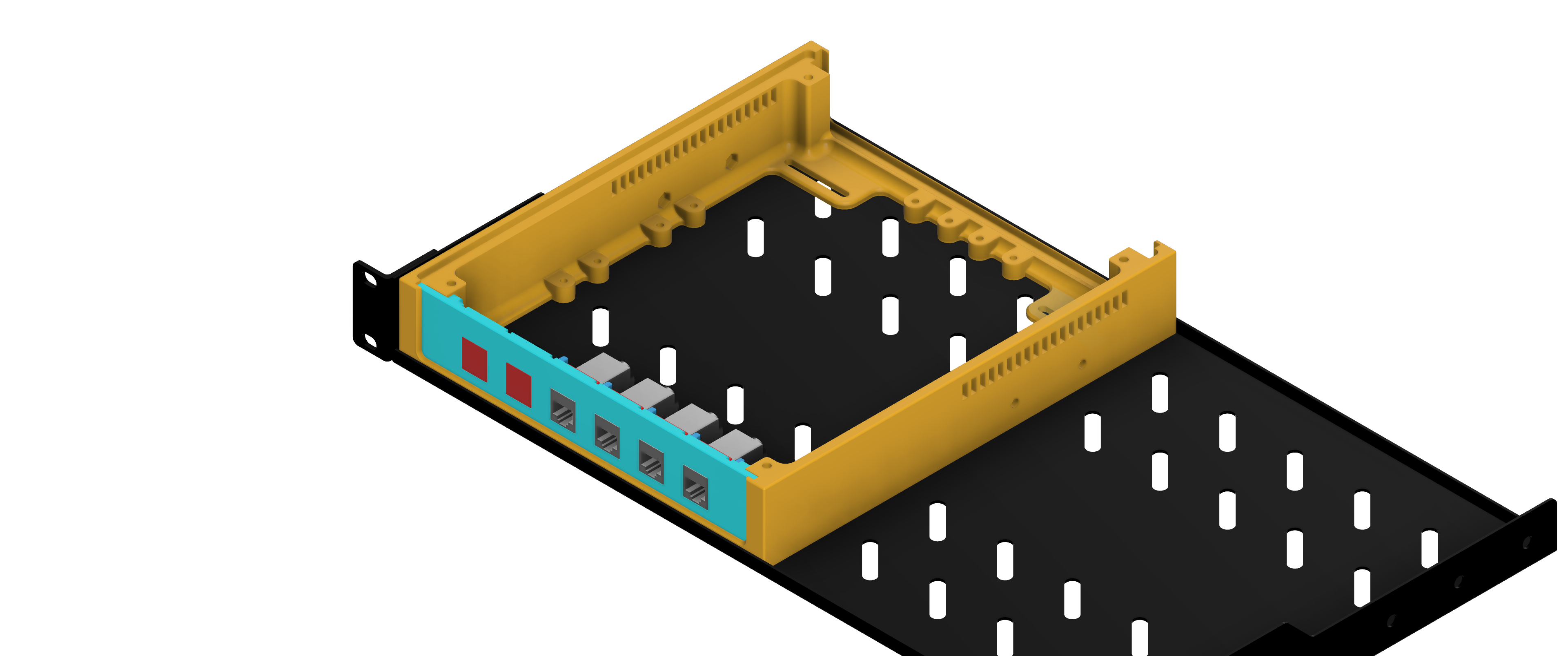 1U Rackmount Case for 19" Digitus Shelve by pixelwave | Download free ...