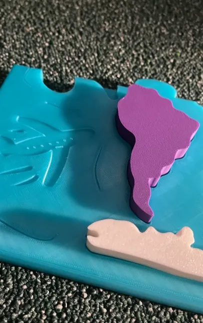 World Map - insert puzzle for kids by ideat0m | Download free STL model ...