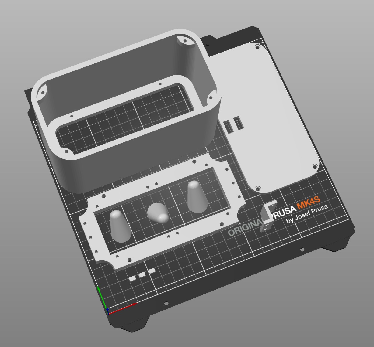 Big digits clock housing by martin | Download free STL model ...
