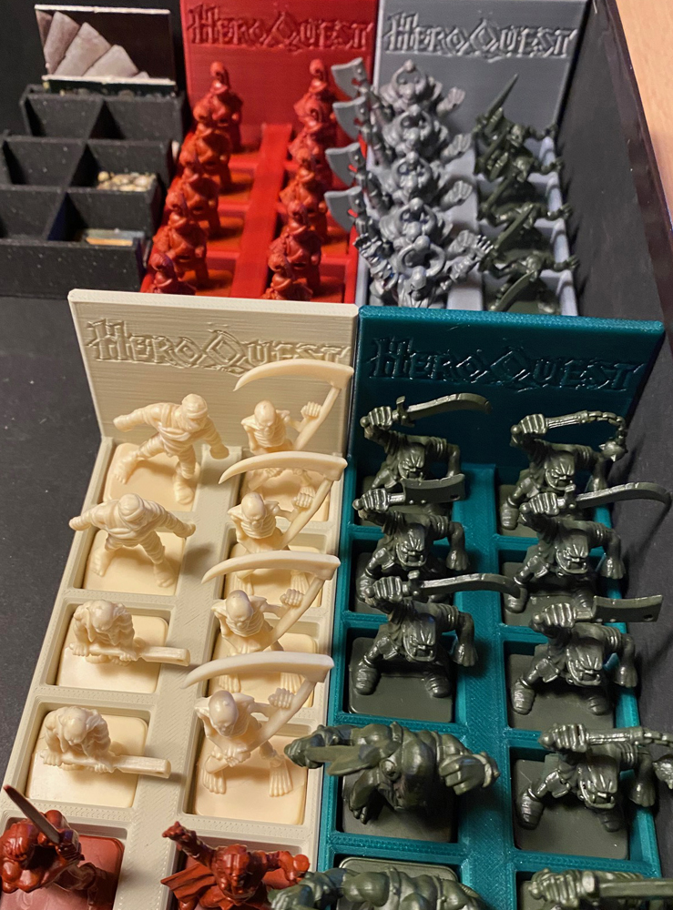 HEROQUEST Miniature Stand / Insert 2x6 (Figurenständer für Heroquest ...