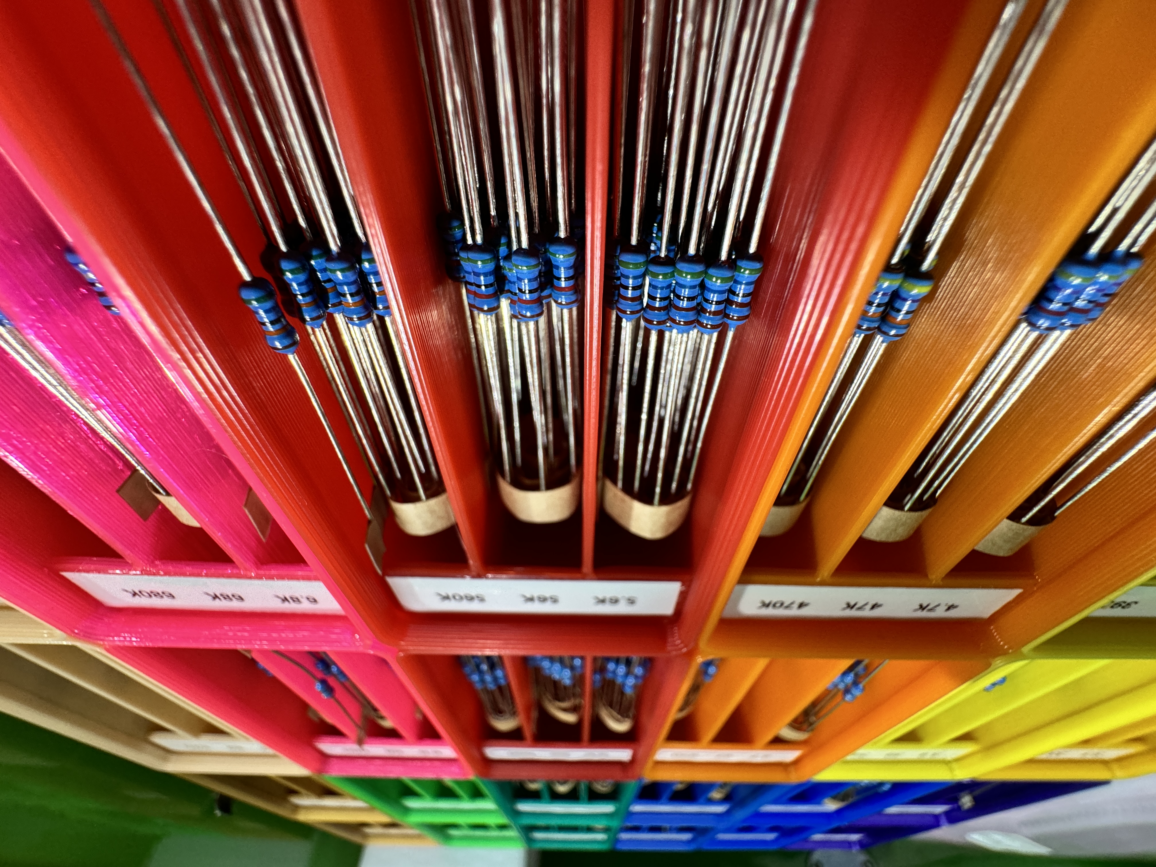 Stackable Resistor Organizers for Gridfinity by DragonsHoard | Download ...