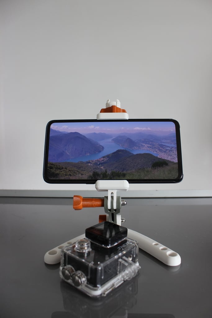 UNIVERSAL PHONE GOPRO MOUNT by Kevin N | Download free STL model ...