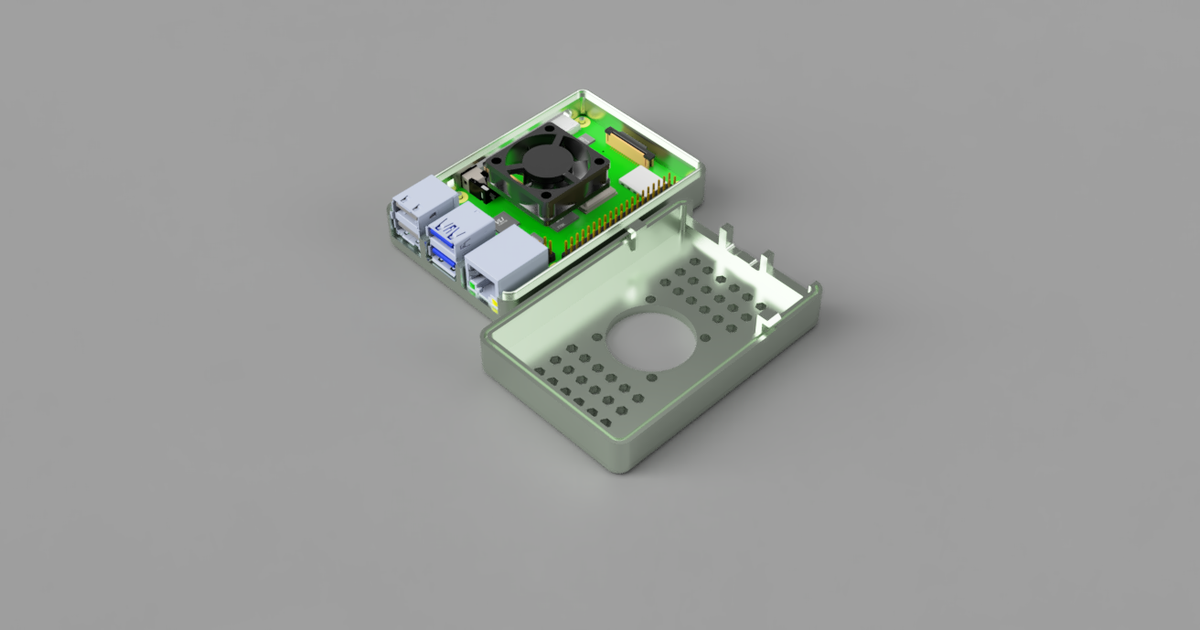 raspberry pi 4 case by Dridox | Download free STL model | Printables.com