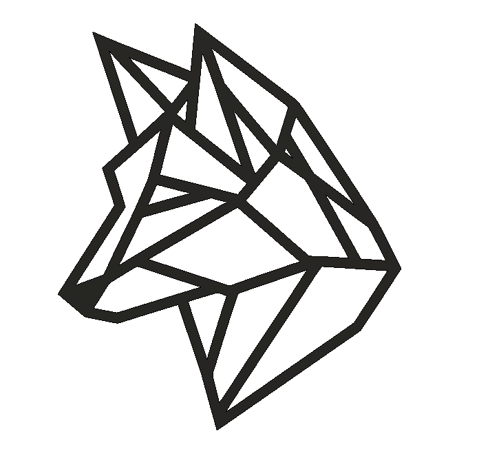 Geometric Fox Wall Art by Chris Erno | Download free STL model ...