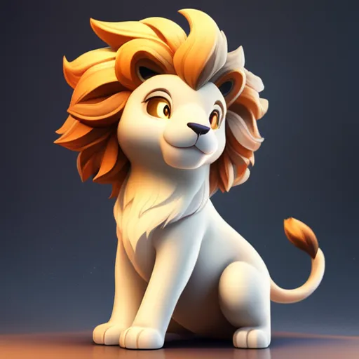 Cute stlized lion by Maker81 | Download free STL model | Printables.com