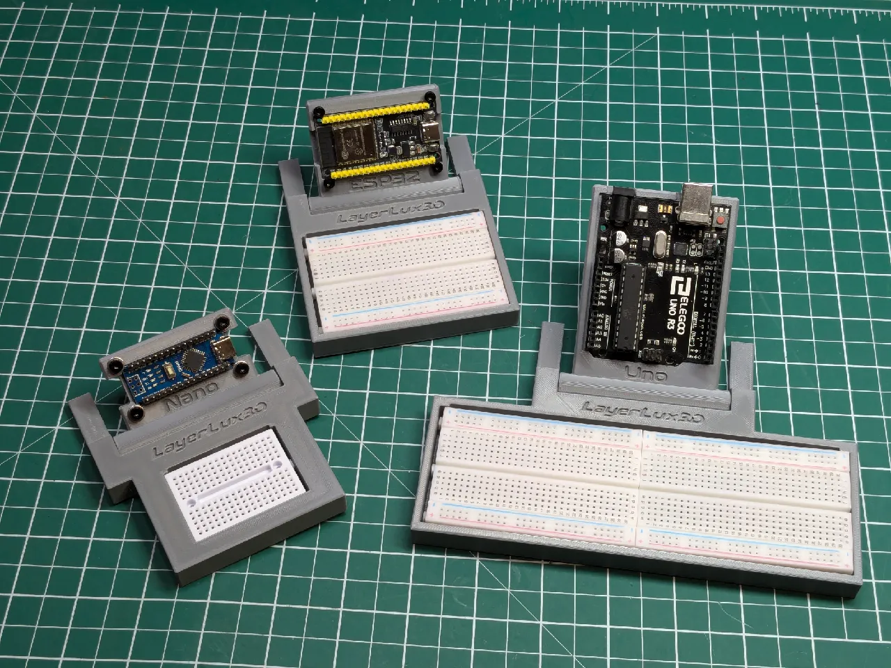 modular microcontroller and breadboard holder by LayerLux3D | Download free STL model ...