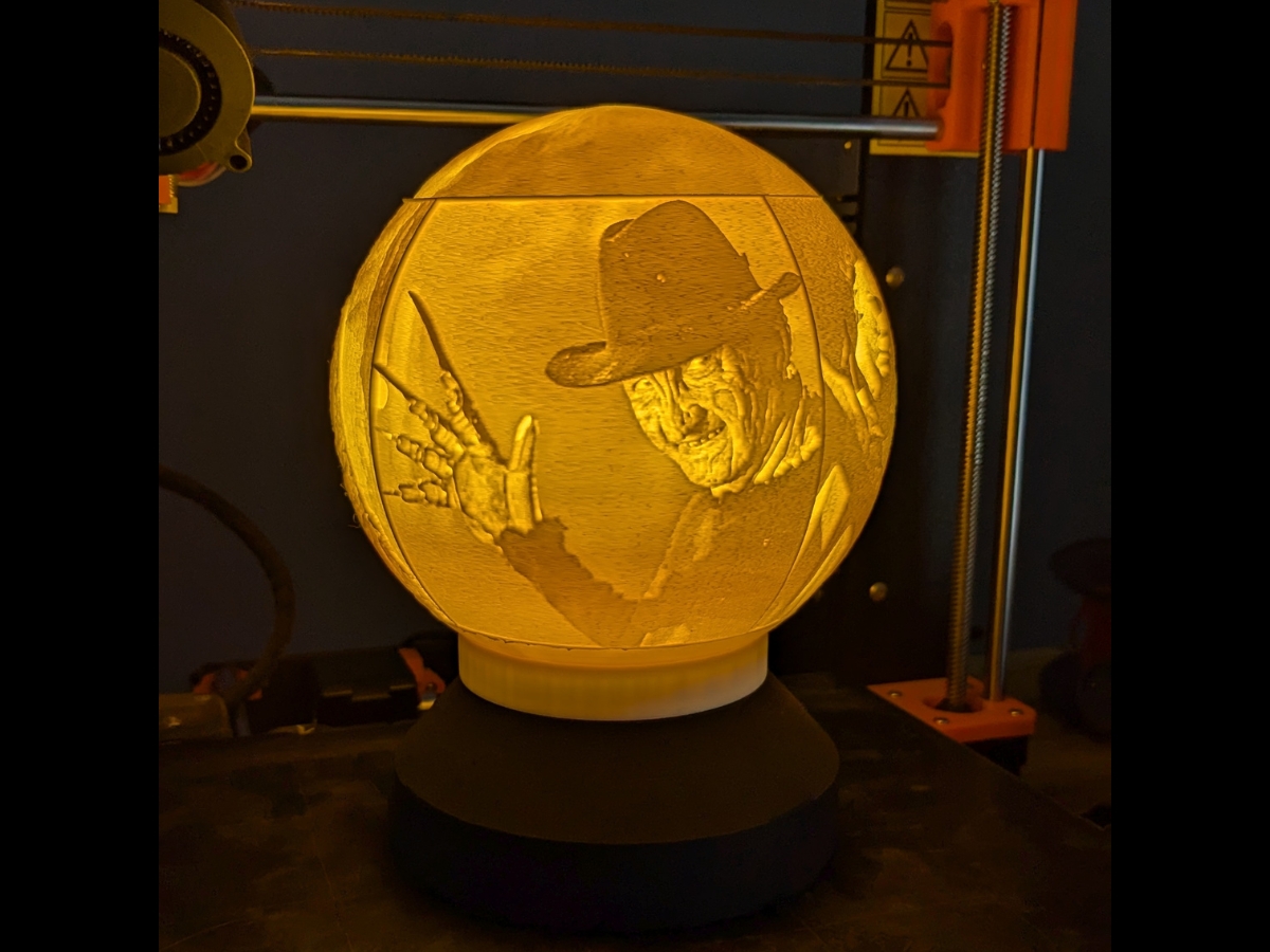 Horror Movie Lithophane Globe por Taylor Herrin | Descargar modelo STL ...