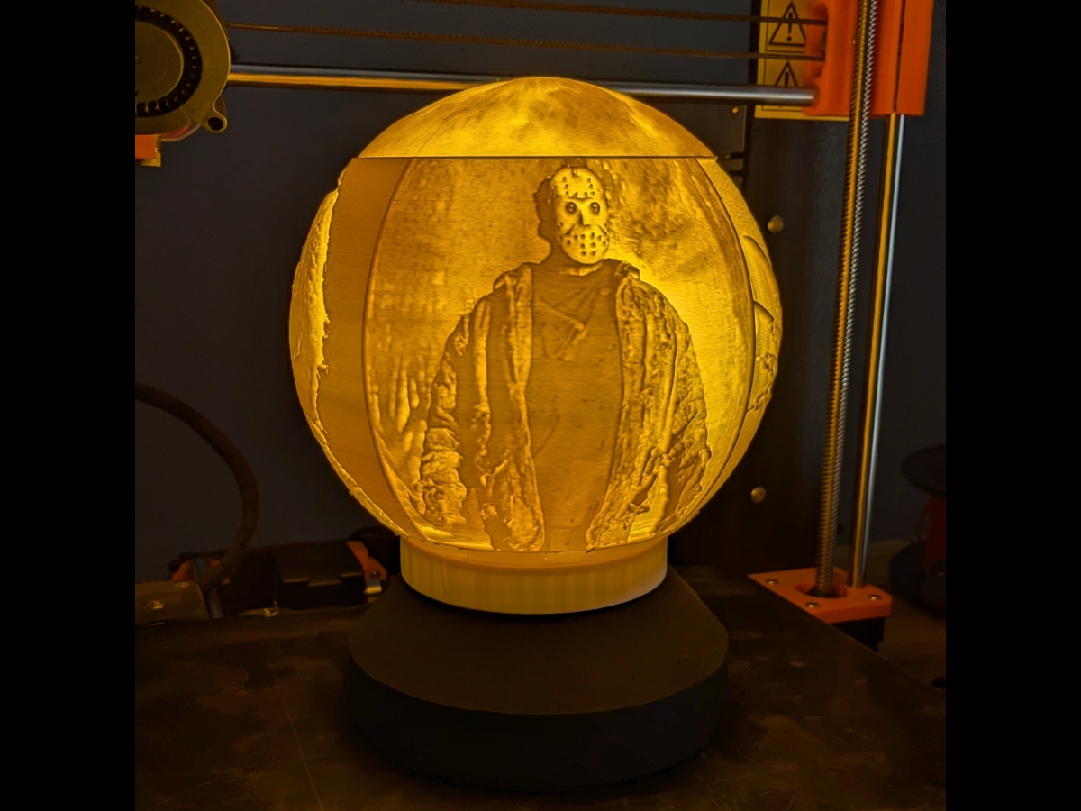 Horror Movie Lithophane Globe por Taylor Herrin | Descargar modelo STL ...
