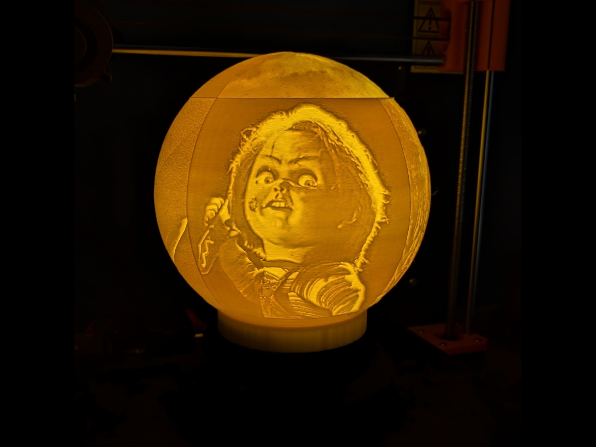 Horror Movie Lithophane Globe por Taylor Herrin | Descargar modelo STL ...