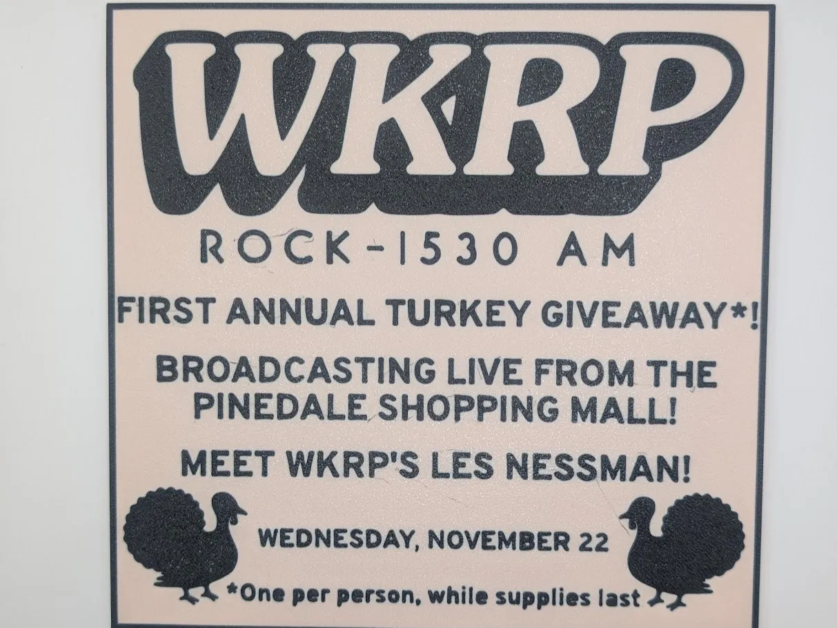 WKRP Thanksgiving Turkey Giveaway Flyer by Design•Slice•Print Studio ...