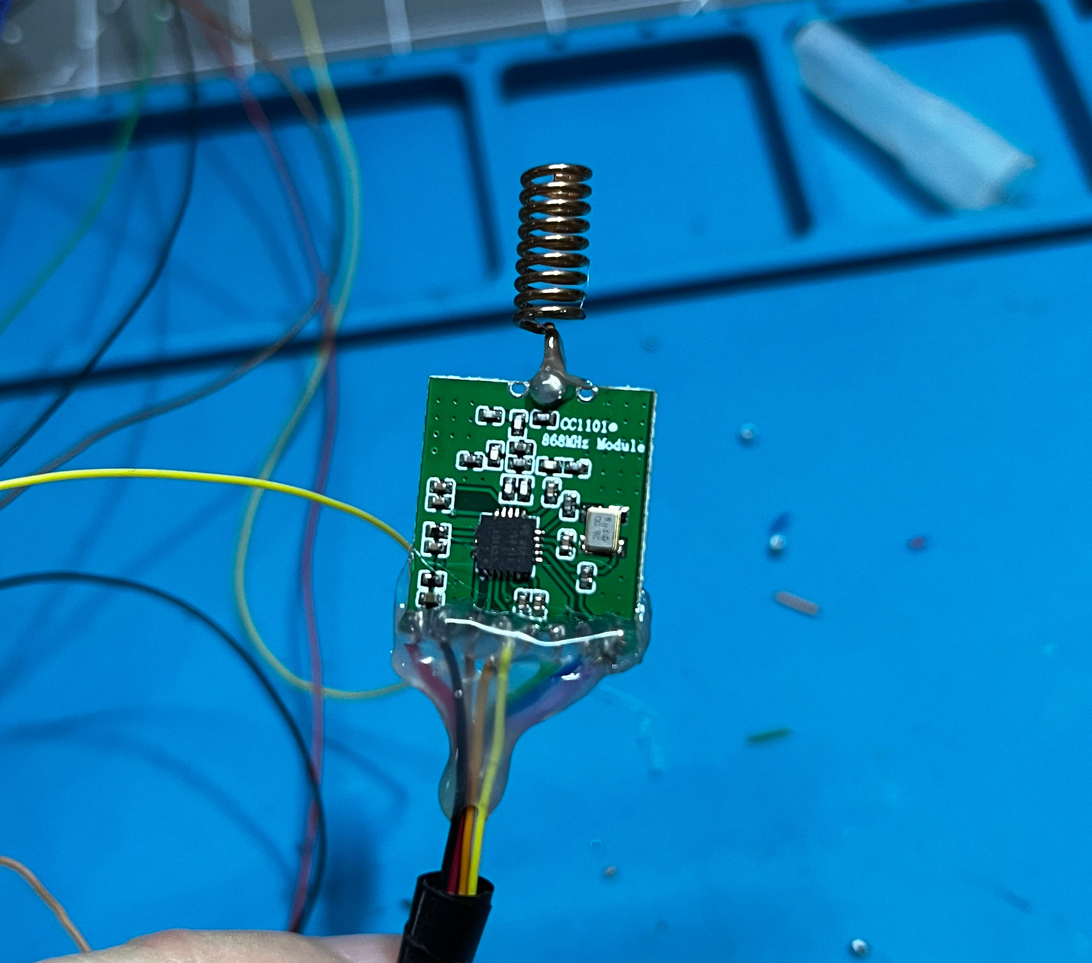 Esp32 D1 Mini Project Box Bresser 6 in one RF 868mhz Reader with cc1101 ...