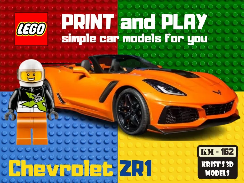 LEGO Chevrolet Corvette ZR1 by Mgr. Pavel Krist | Download free STL ...