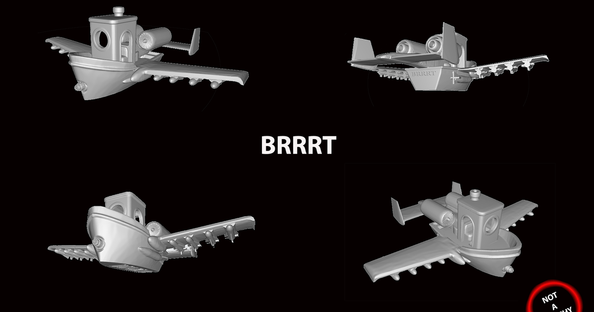 BRRRT the armed flying Binky by Diablo | Download free STL model ...
