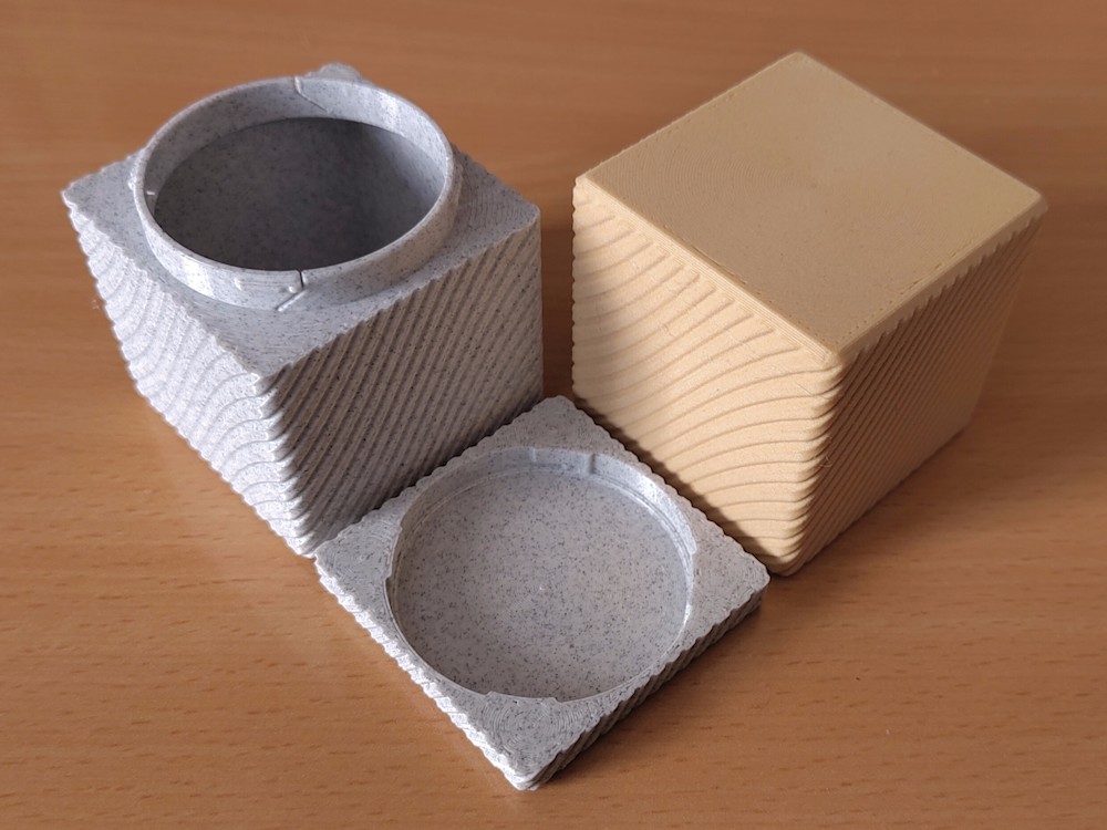 four elements boxes (The Fifth Element stones style) with twist lock by ...