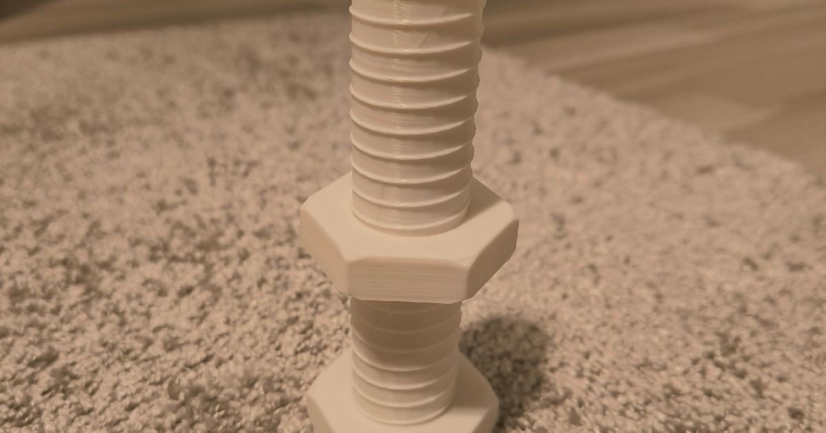 nut and bolt by Samsam | Download free STL model | Printables.com