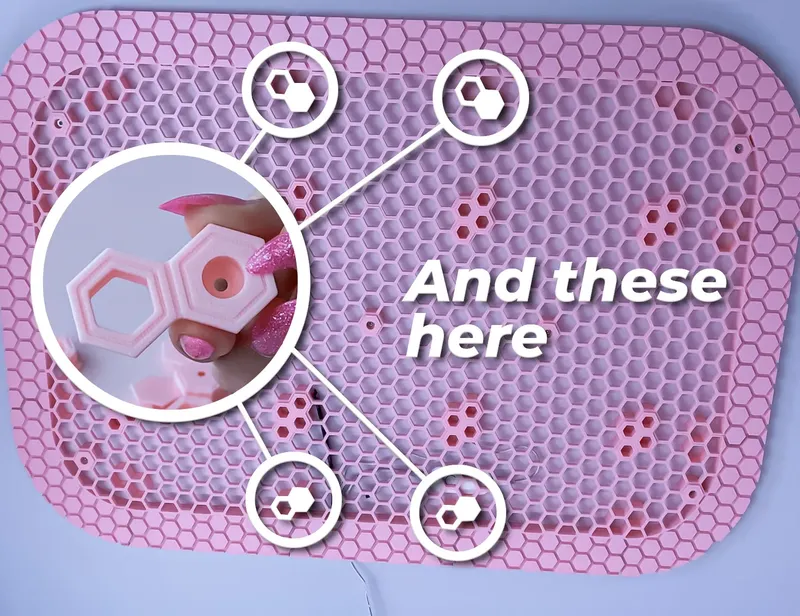 Honeycomb storage wall with LED (HSW) by MK expert | Download free STL ...