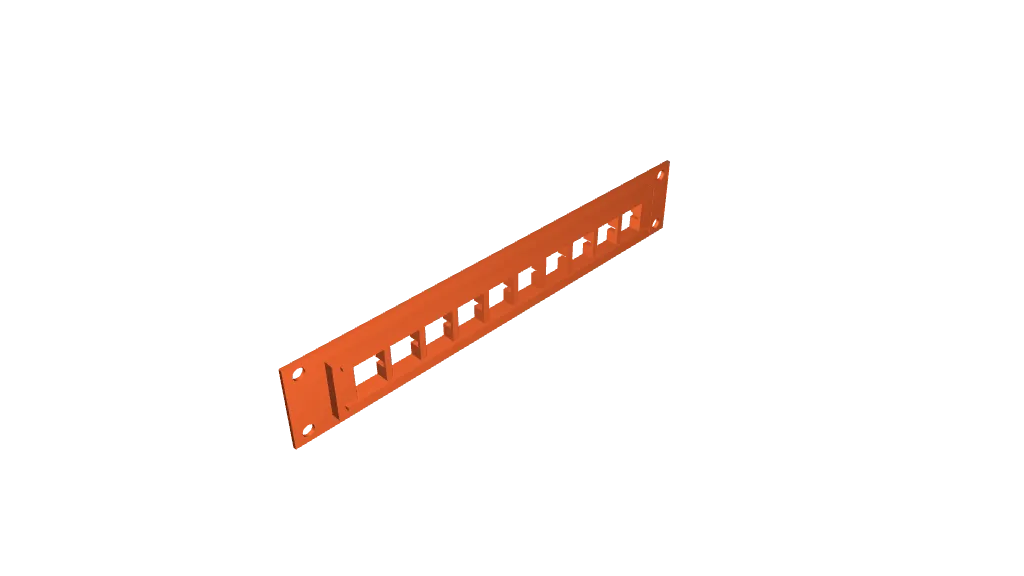 10in Rack UNJ600 Keystone Patch Panel by manalow88 | Download free STL ...