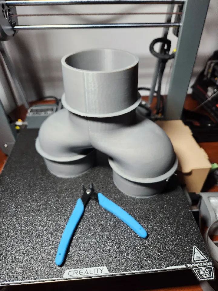 y adapter for exhaust vent by Chainsawmother | Download free STL model ...