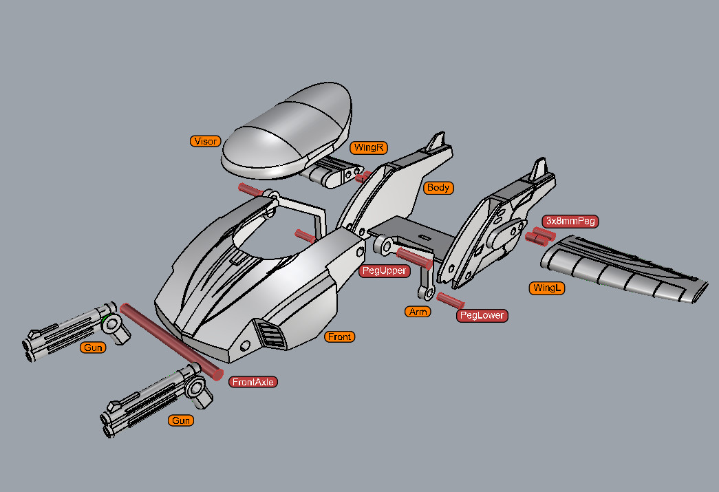 Hydrodrive Jetpack for Transformers Legacy Animated Bumblebee by Funbie ...