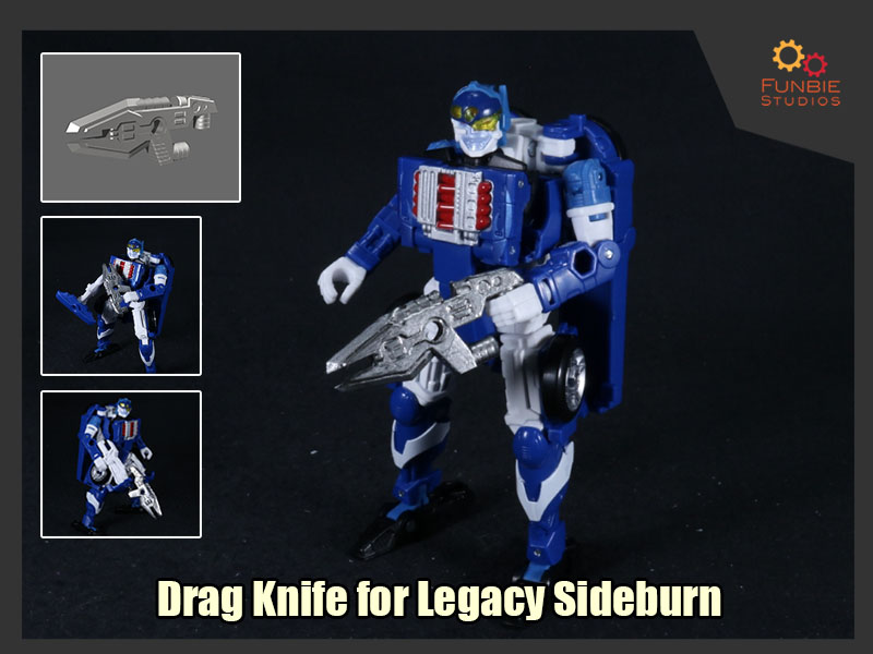 Drag Knife for Transformers Legacy Sideburn by Funbie Studios ...