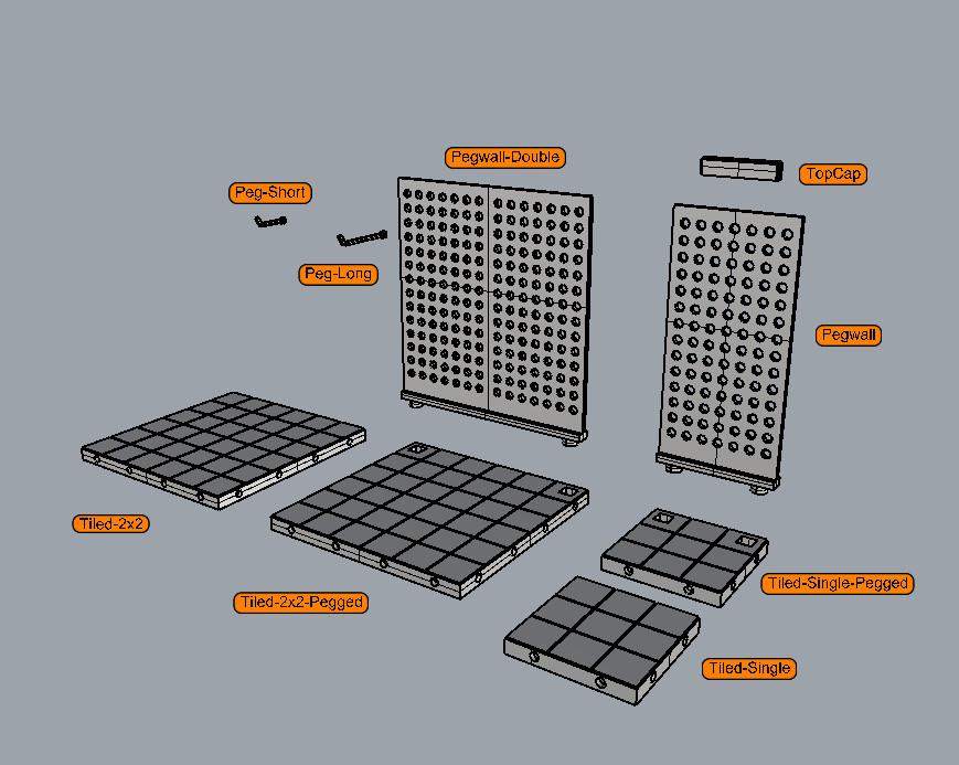 CyberBase System - Tiled Floor and Pegwall by Funbie Studios ...