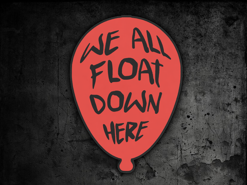 IT Pennywise Balloon Lightbox 'We all float down here' by Myst1c | Download free STL model ...
