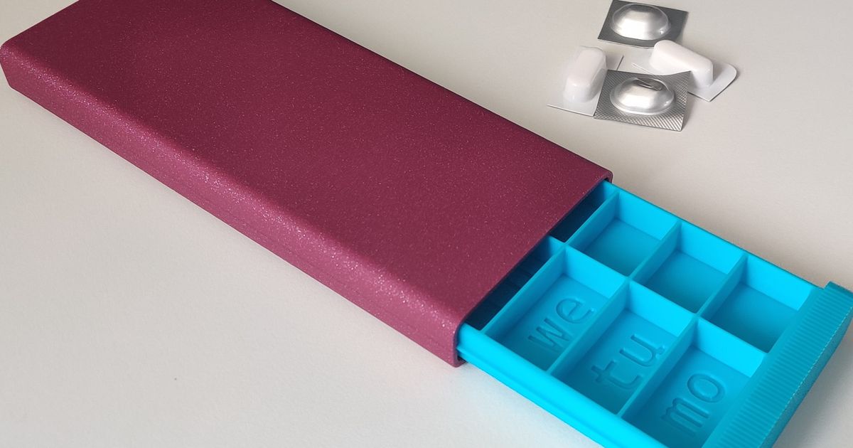 Medicine pill box by levins | Download free STL model | Printables.com