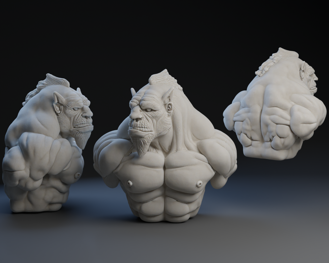 Bust of Muscle Bound Beast by Peter Farell | Printables Store