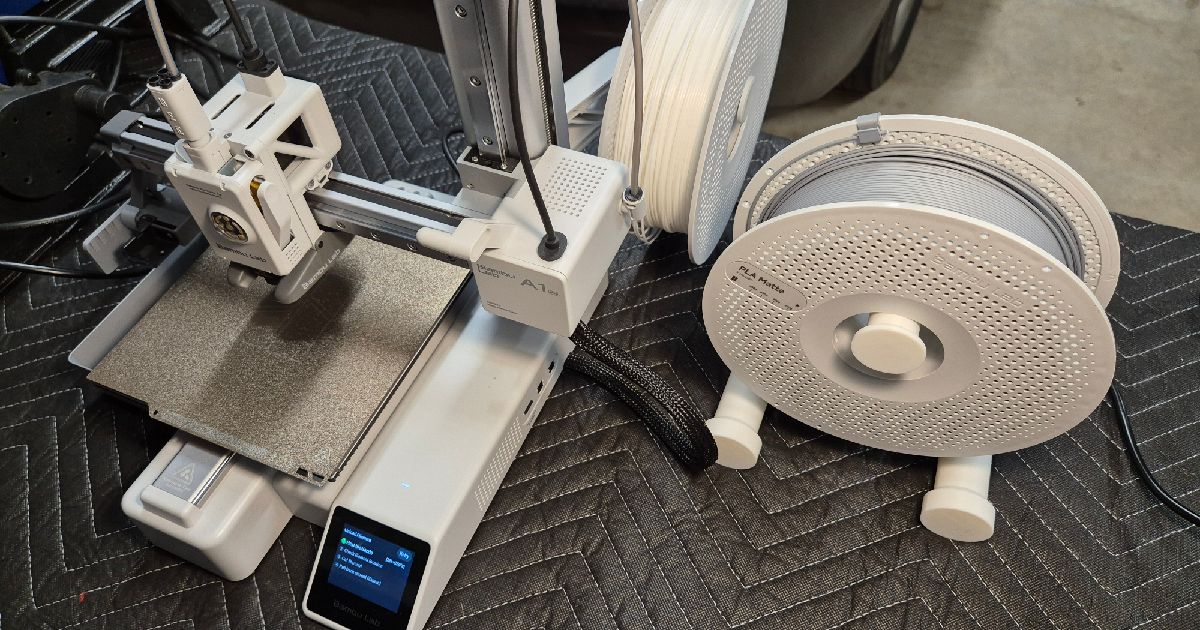 Bambu Lab A1 mini Spool Holder (free standing) by Dean Menhennet ...