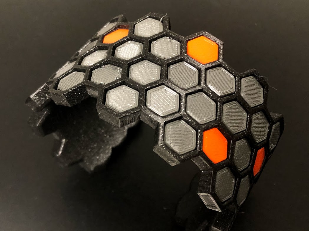 Hex Bracelet by Cisco3D | Download free STL model | Printables.com