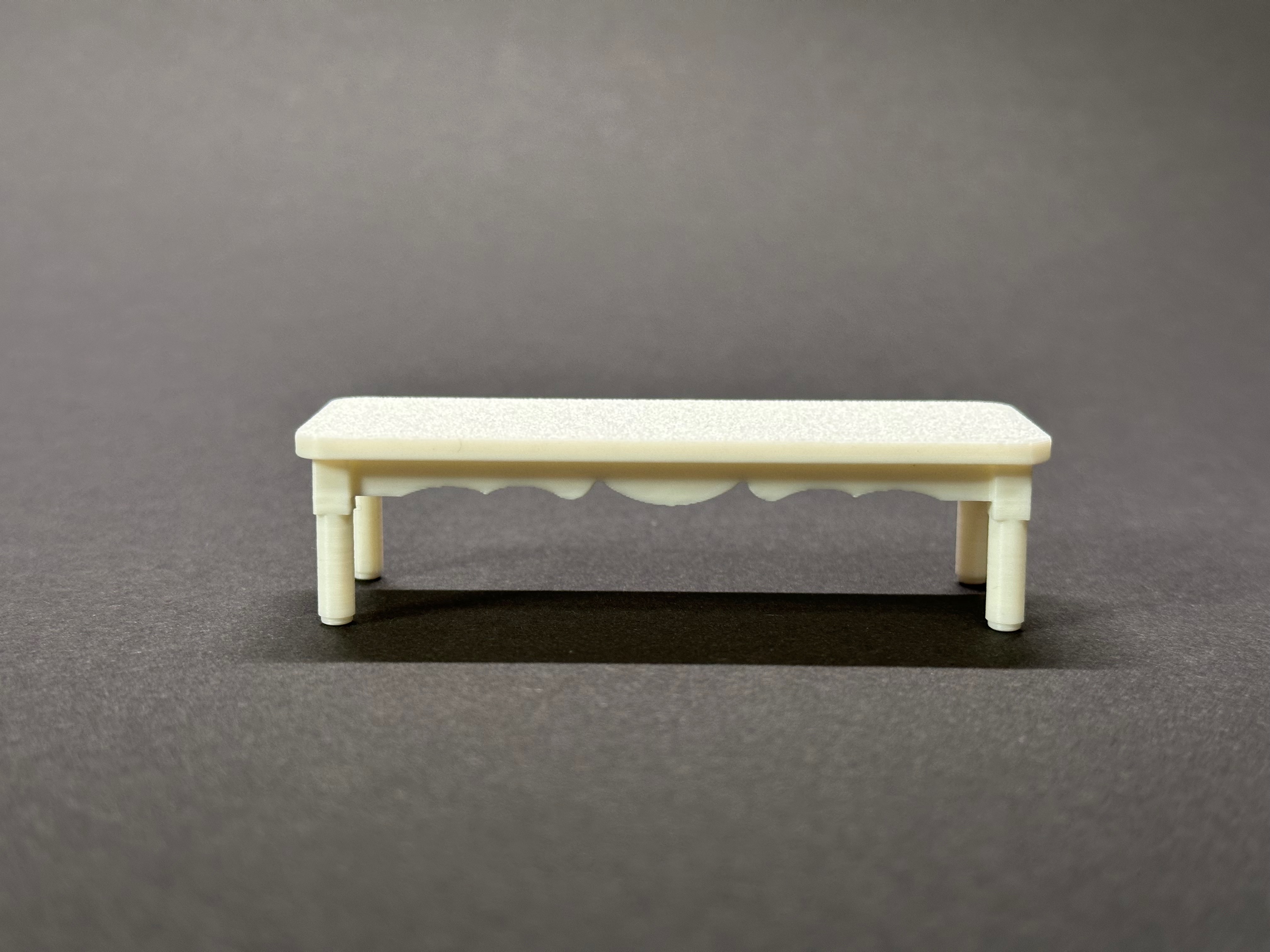 Dollhouse bench by awilde | Download free STL model | Printables.com
