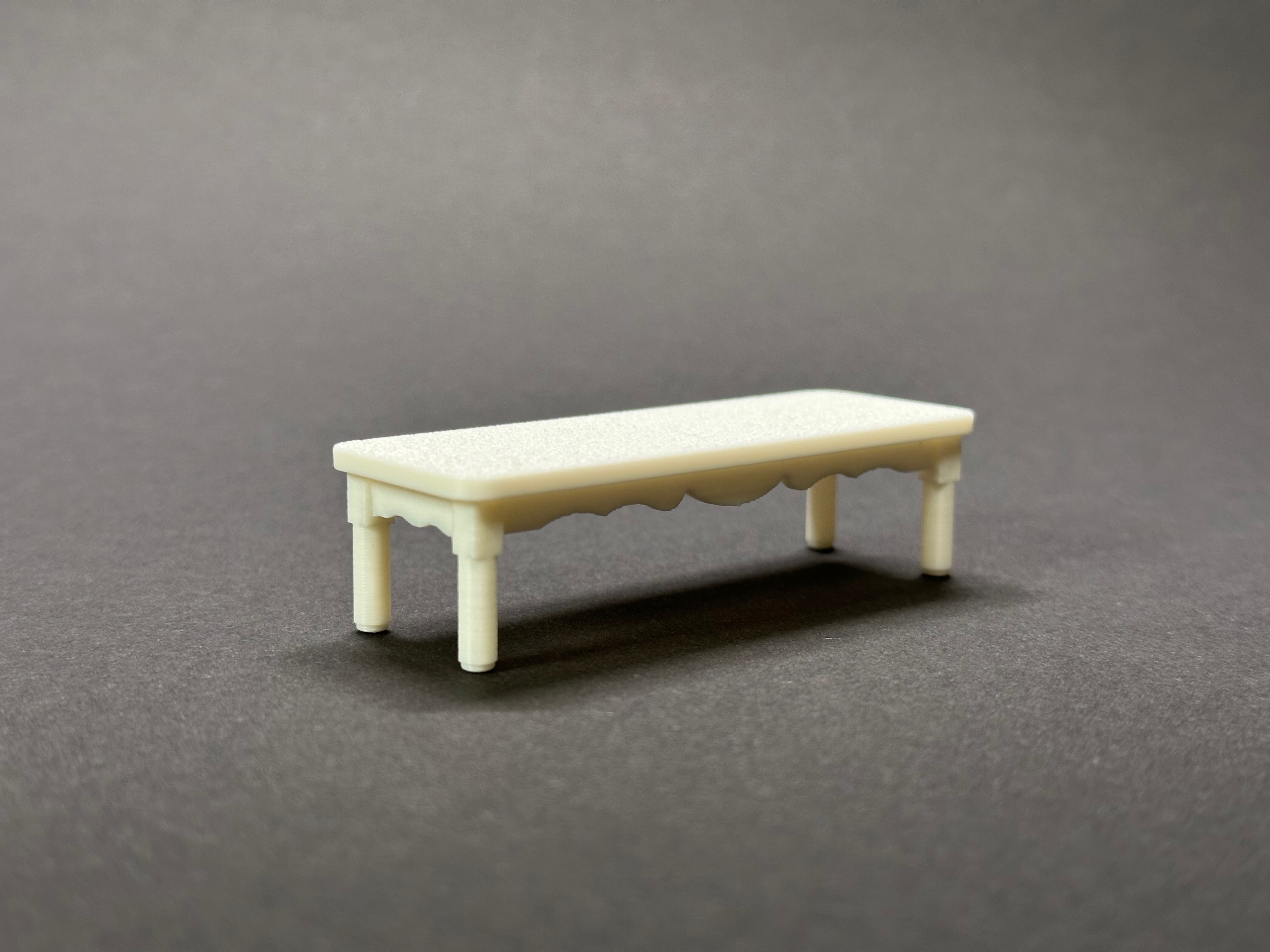 Dollhouse bench by awilde | Download free STL model | Printables.com