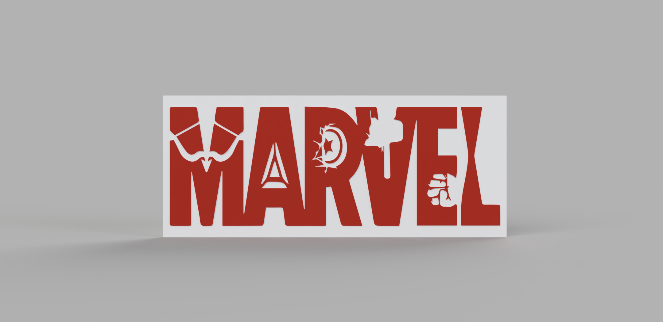 Marvel Logo by LeTTDesign | Download free STL model | Printables.com