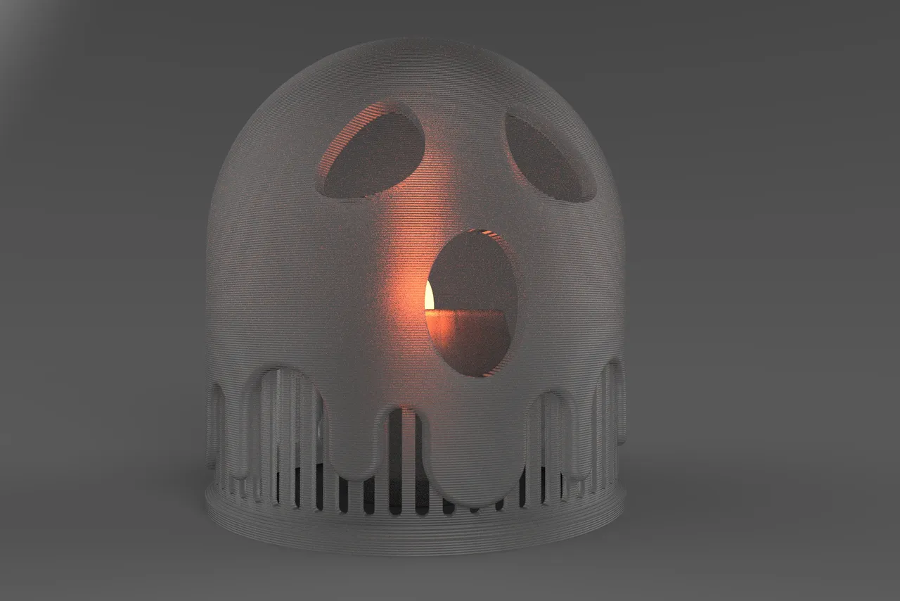 Ghost Candle Cover by Monster Made | Download free STL model ...